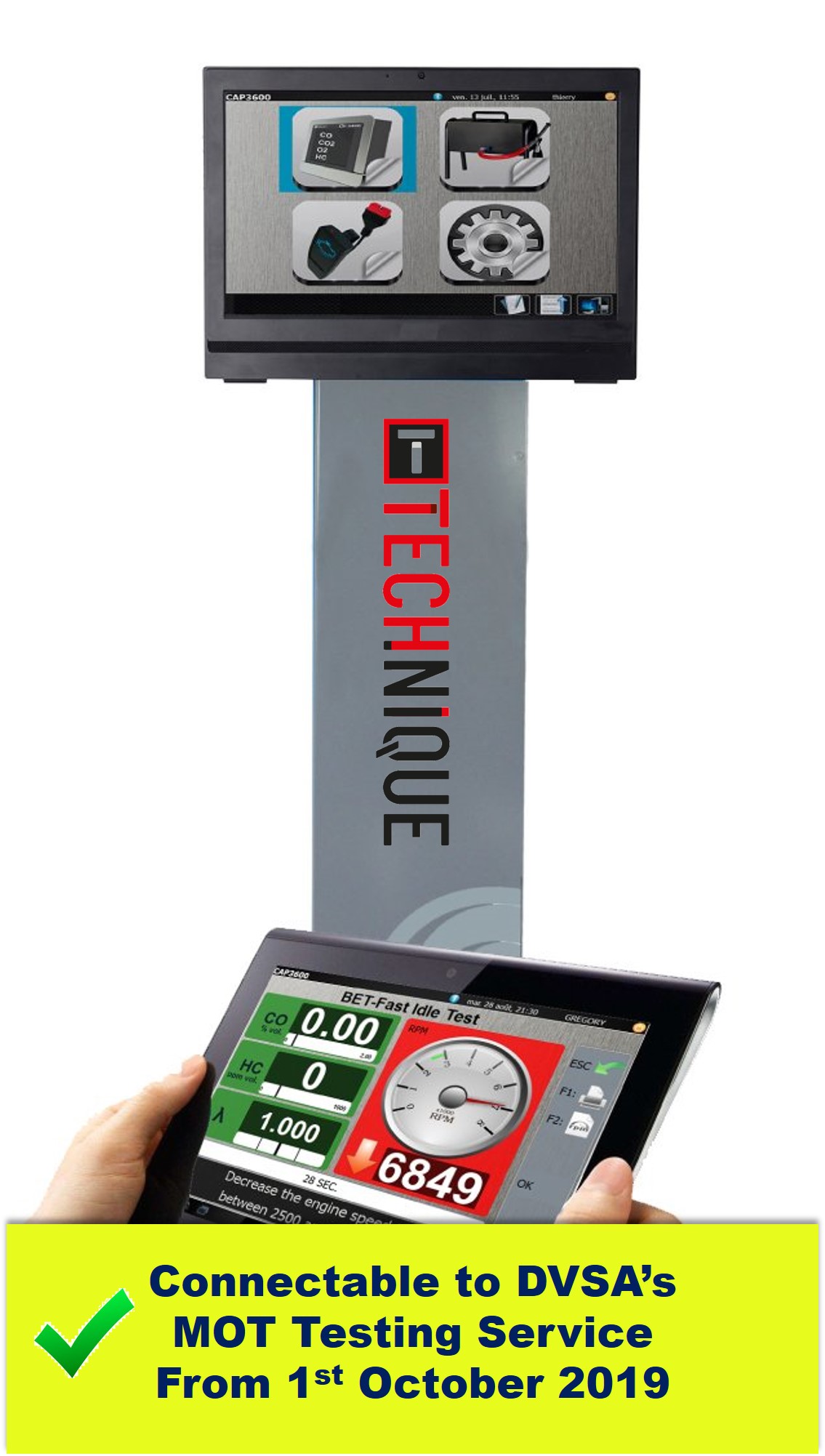 Technique T8700 MOT Roller Brake Tester | Gott Garage Equipment